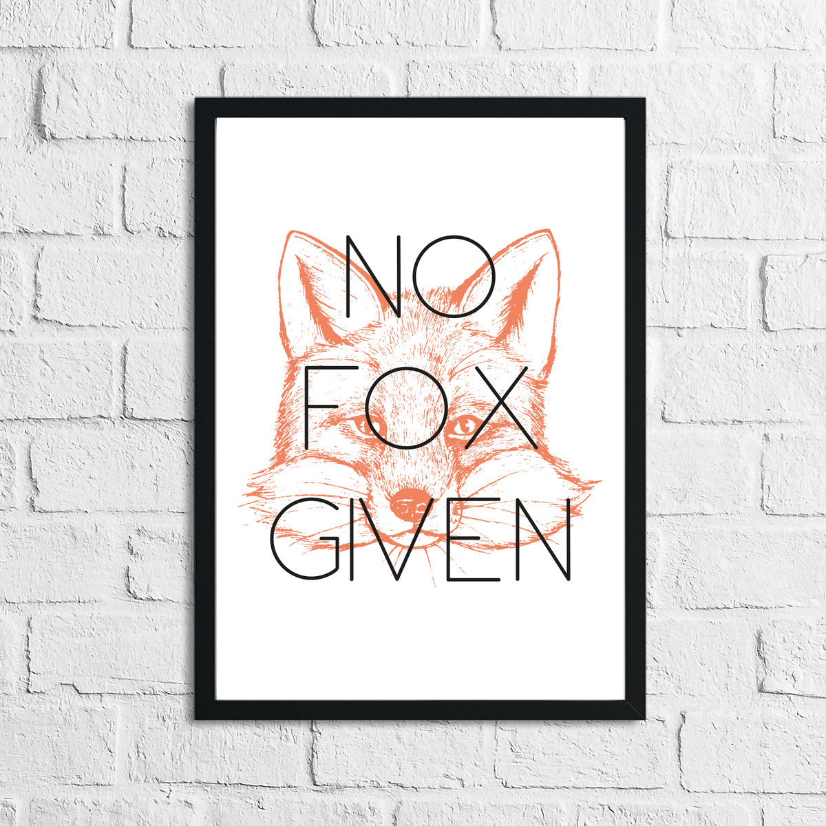 No Fox Given Humorous Funny Home Wall Decor Print – WinsterCreations ...