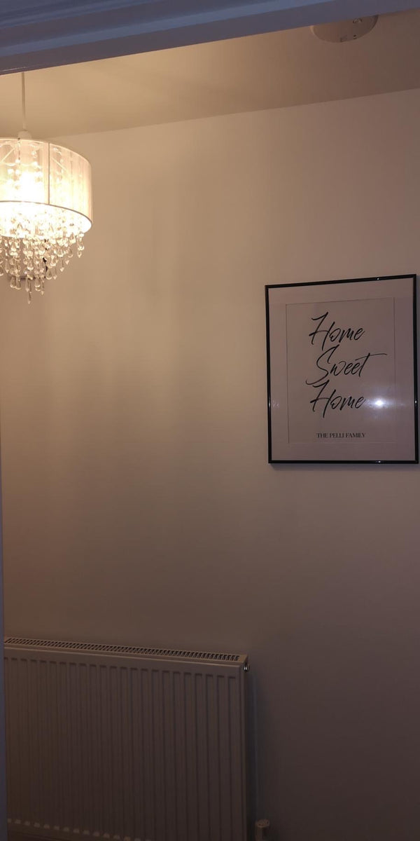 Personalised Home Sweet Home Surname Simple Home Wall Decor Print ...