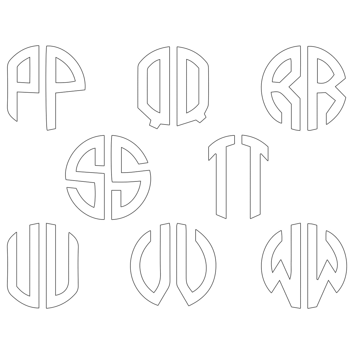 JasonCarlMorgan JCM Graphics Personalised Monogram Initials Iron On ...